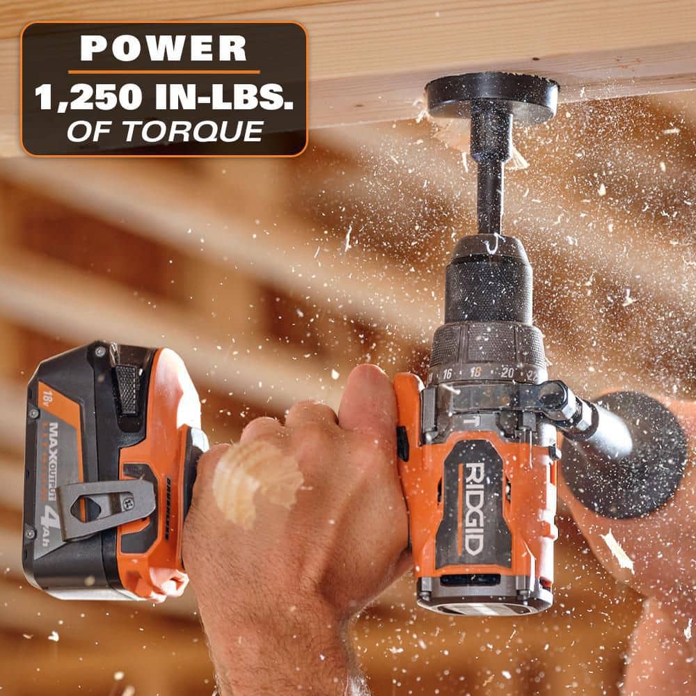 18V Brushless Cordless 1/2 in. High Torque Hammer Drill/Driver (Tool O ...