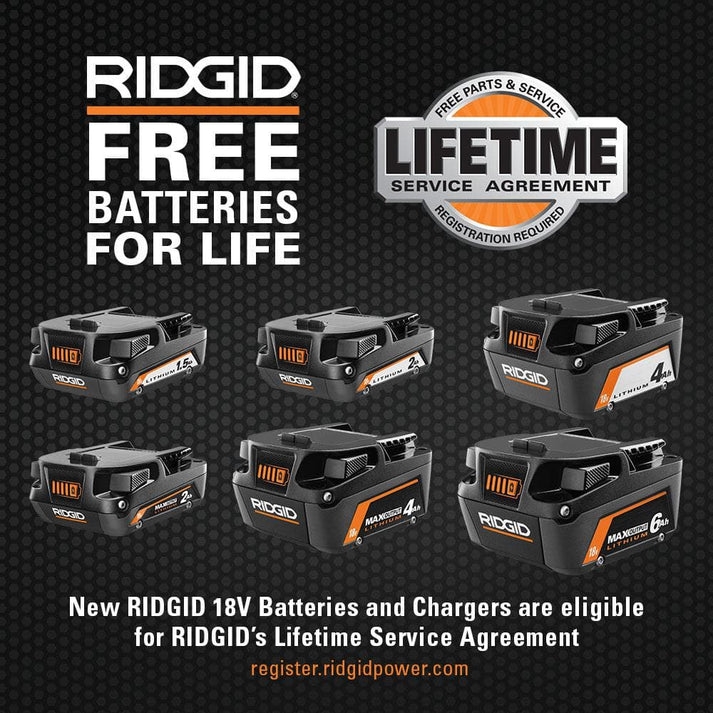 18V Lithium-Ion 1.5 Ah Battery – RIDGID