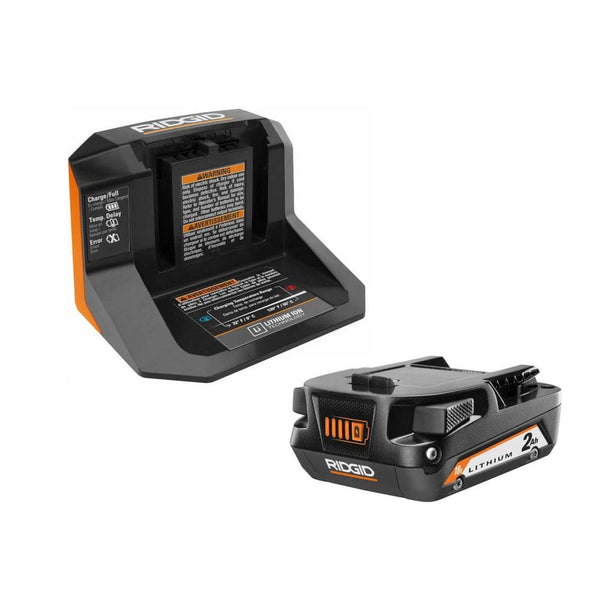 18V Lithium-Ion 2.0 Ah Battery Starter Kit – RIDGID