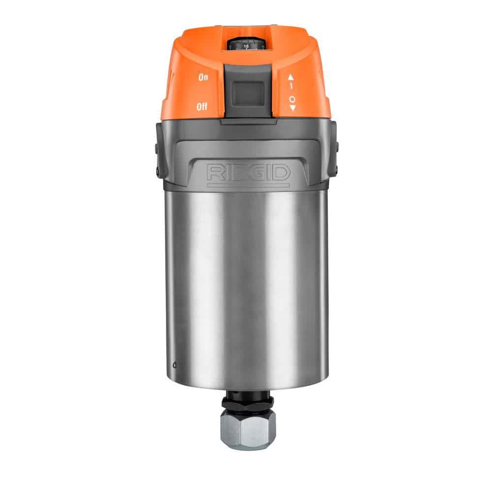 11 Amp 2 HP 1/2 in. Heavy-Duty Fixed and Plunge Base Corded Router – RIDGID